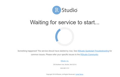 RSConnect QuickStart Issue Waiting For Service To Start Posit Connect Posit Community