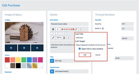 How To Hyperlink Text In Descriptions TapGoods