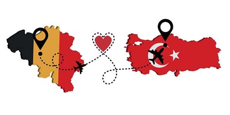 여객기로 벨기에에서 터키로 여행하십시오 비행기 경로 여행의 자유 저는 비행기로 여행하는 것을 좋아합니다 0명에 대한 스톡 벡터 아트 및 기타 이미지 Istock