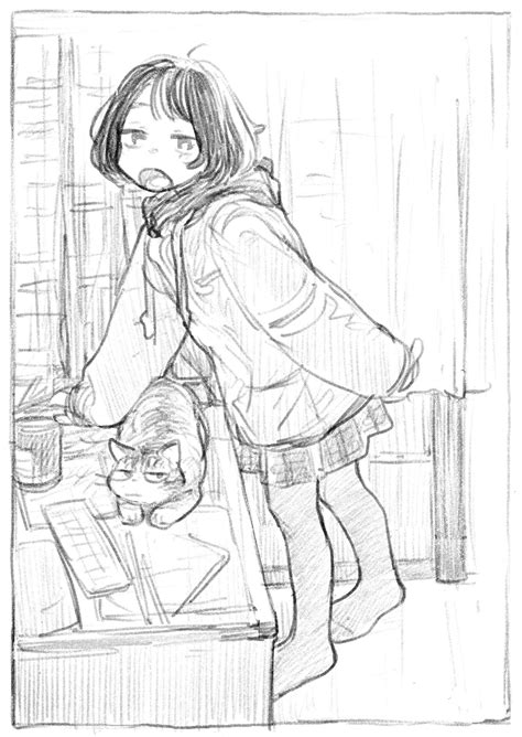 Tonde Haneru Original Graphite Medium Highres Traditional Media