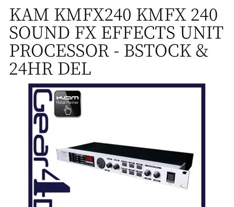 Kam Kmfx 240 Midi Implementation Or Instructions Pdf R Synthesizers