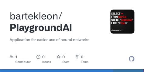 GitHub Bartekleon PlaygroundAI Application For Easier Use Of Neural Networks