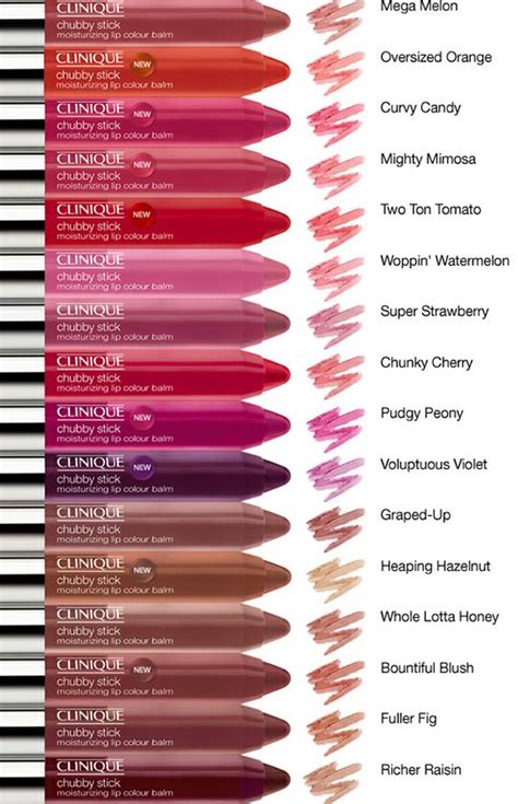 Clinique Chubby Stick Lip Balm Swatches Clinique Chubby Stick Intense