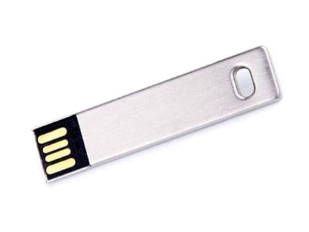 USB-Modell „Long-Metall“ • Flacher USB-Stick im Metall-Design