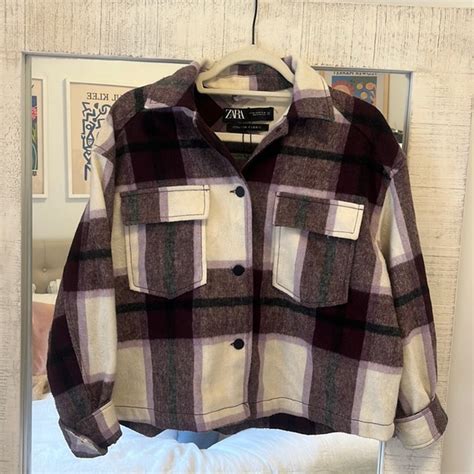 Zara Tops Zara Plaid Shacket Poshmark