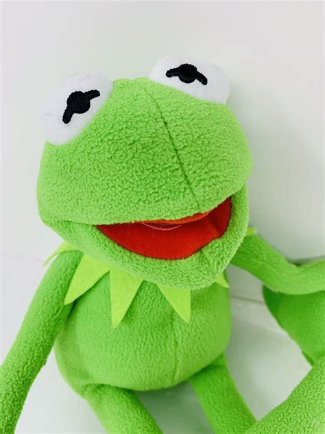 Disney Muppets Kermit Plush Doll 19" Poseable Stuffed Animal Soft Green ...