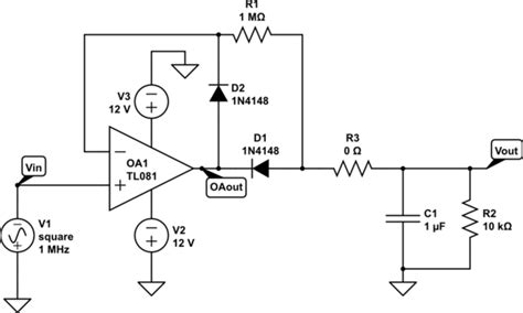 Operational Amplifier Negative Peak Detector Has Significant Error At