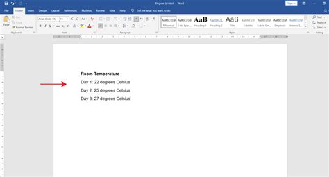 How To Type Insert Degree Symbol In Word Officebeginner