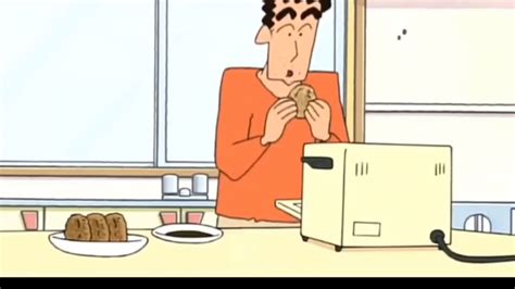 【蜡笔小新】广志做了特制御饭团请大家吃哦，蘸上酱油放入微波炉烘烤，看着就很香诶 蜡笔小新訫 蜡笔小新訫 哔哩哔哩视频