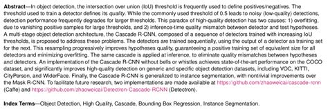 概論＆全体的な研究トレンドの概観④（cascade R Cnn、cbnet）｜物体検出 Object Detection の研究トレンドを俯瞰する 5 Liberal Arts Diary
