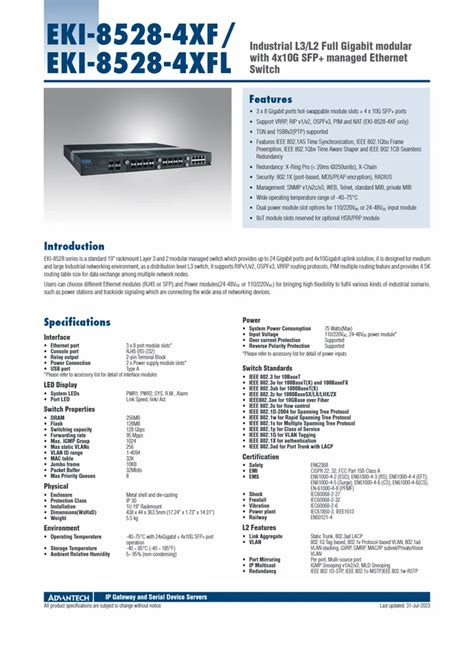 Managed Gigabit Switches Iec 61850 3 L3 Modular Managed Switch At Rs 33000 Baner Pune Id