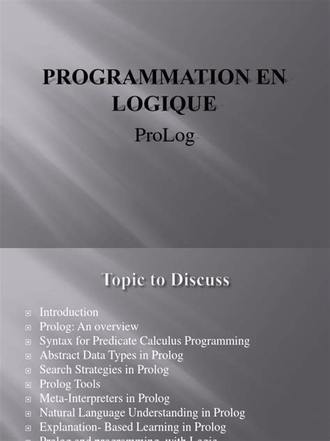 Prolog Pdf Message Passing Interface Programming Language