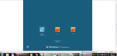 my free space set up remote desktop web connection with windows 7