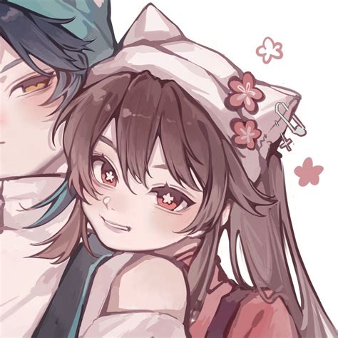 Xiao And Hu Tao Ilustrasi Karakter Gambar Profil Ilustrasi