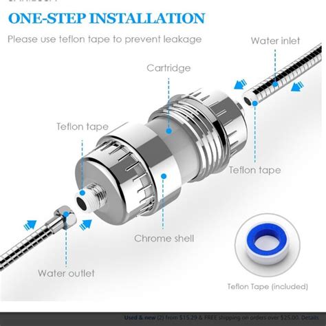 15 Stage Universal 12 High Output Shower Filter Grandado