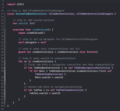 ios how to transition from login screen to tab bar controller by
