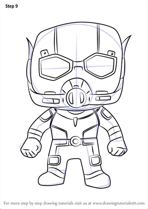 How To Draw Kawaii Ant Man Kawaii Characters Step By Step DrawingTutorials101 Com