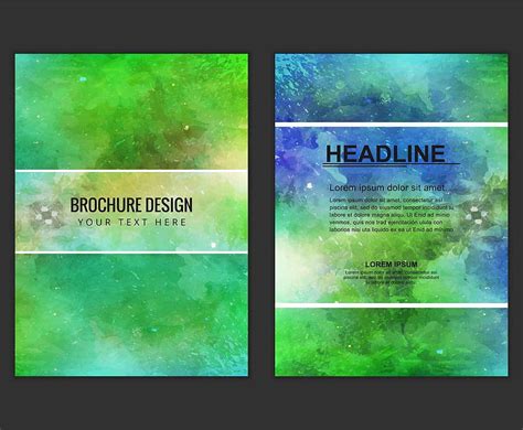 무료 벡터 다채로운 사업 안내 책자 Eps Uidownload