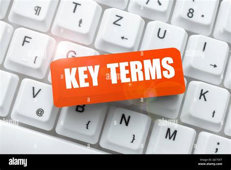 Sign Displaying Key Terms Business Concept Words That Can Help A