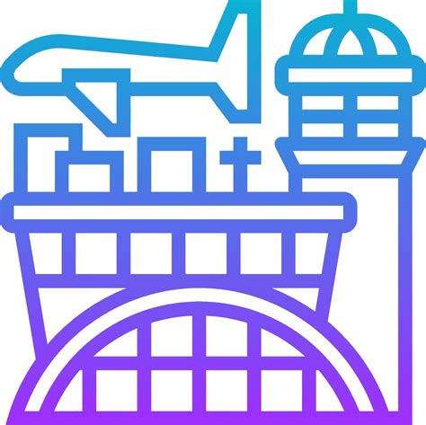 Airport Icon Airport Terminal Airport Terminal Line Icon 51651090 Vector Art At Vecteezy