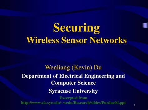 ppt securing wireless sensor networks powerpoint presentation free