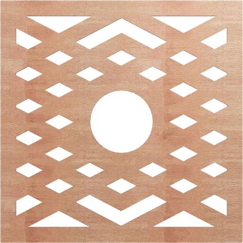 Ekena Millwork 28 In X 725 In X 025 In Wood Medallion Moulding