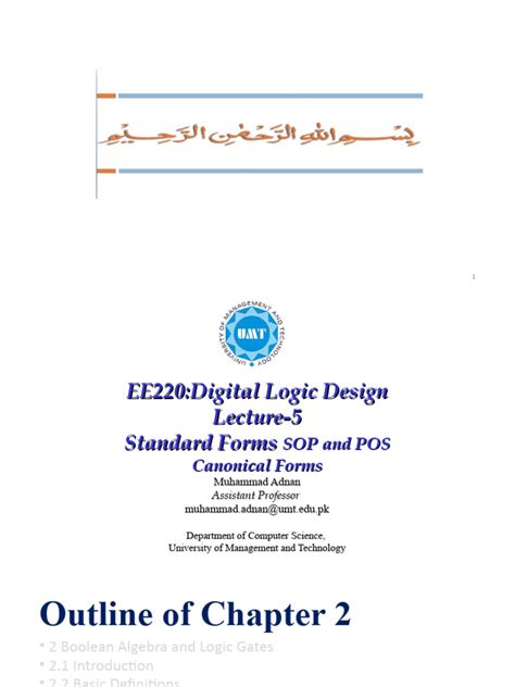 L4 Aj Digital Logic Design Fall 2023 Landscape Download Free Pdf Boolean Algebra Teaching