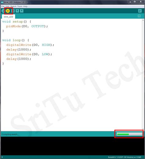 Nodemcu Arduino Ide Setup And Led Blink Sritu Hobby