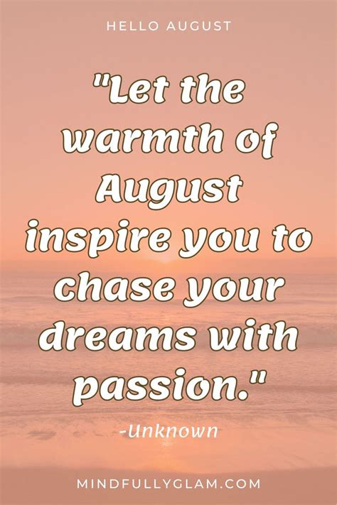 50 Hello August Quotes To Cherish The End Of Summer