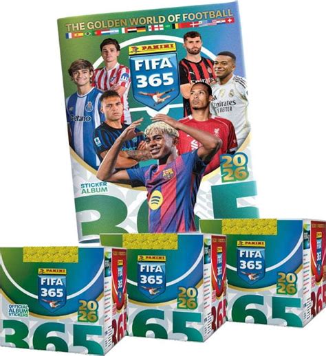 Panini Fifa 365 2026 Cromos Álbum 3 Cajas 108 Sobres Stickerpoint
