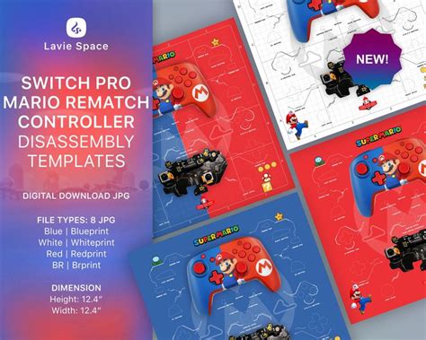 Download Switch Mario Rematch Controller Teardown Template
