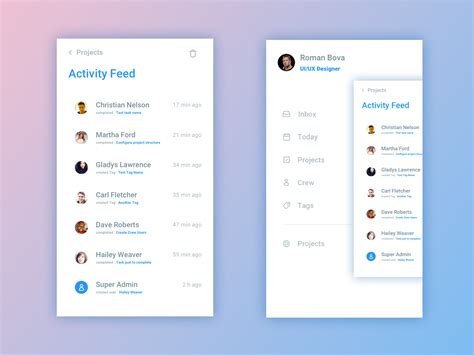 Activity Feed Daily Ui 047 Freebie Free Psd Ui Download