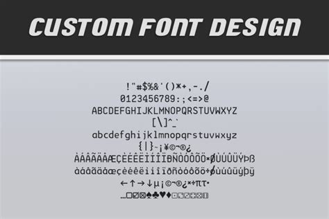 I Will Develop Or Modify Custom Font Design Font Ttf And Otf For 30