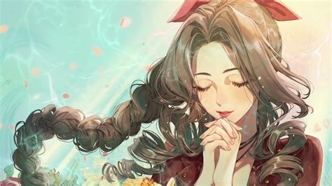 Artwork Final Fantasy Vii Aerith Gainsborough Final Fantasy Digital