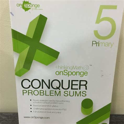 Onsponge Maths Problem Solving Book Set Hobbies And Toys Books