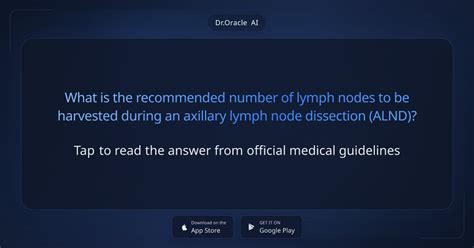 What Is The Recommended Number Of Lymph Nodes To Be Harvested During An Axillary Lymph Node