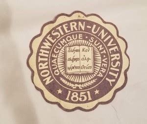 Vintage Northwestern University Seal Felt Flag Pennant 65x65 Ebay