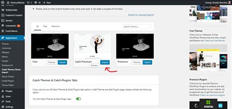 Importing Demo Content Tutorial In Catch Themes WordPress Themes