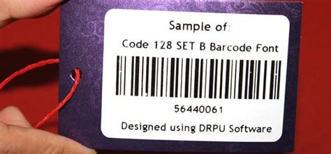 Design Code 128 Set B Barcode Font Howtobarcode