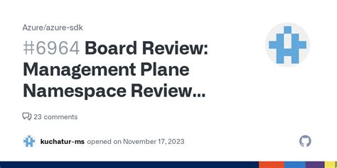 Board Review Management Plane Namespace Review · Issue 6964 · Azure