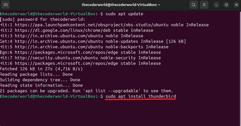 How To Install And Setup Thunderbird On Ubuntu 2404 Lts Thecoderworld