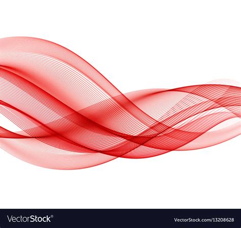 Abstract Red Color Wave Design Element Royalty Free Vector