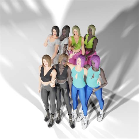 Girl Character 3d Model Turbosquid 2040893