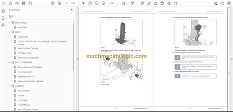 Epiroc Simba L6 C Component Removal And Installation Instructions