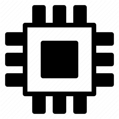 1 chip processor cpu microchip core icon download on iconfinder