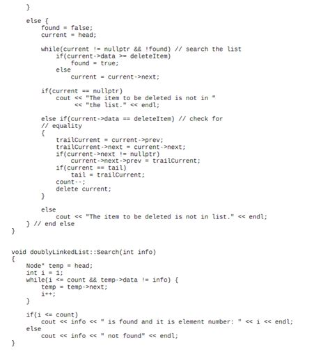 Solved The Code Inside Those Is For Singly Linked List And Chegg