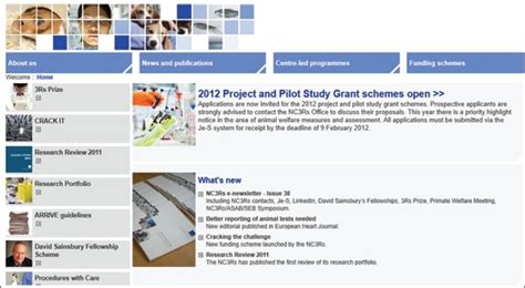 The National Centre For The Replacement Refinement And Reduction Of