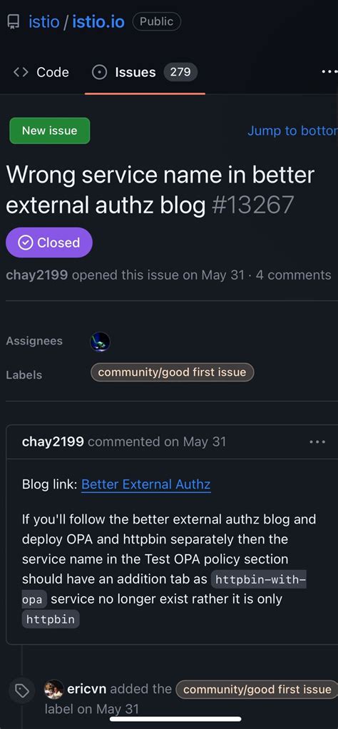 Chaitanya Tyagi On Linkedin Opensource Istio Contributionsmatter Opa