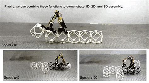 Mit Assembler Robots Make Large Structures From Little Pieces Could