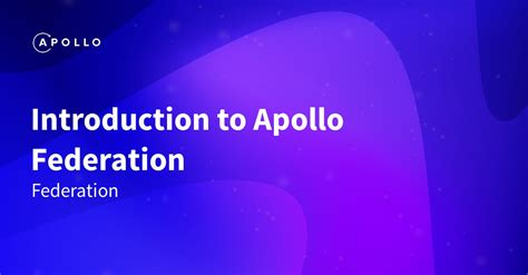Introduction To Apollo Federation Apollo Graphql Docs